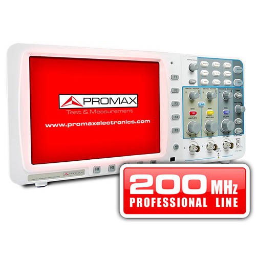 Promax OD-620 200 MHz, 2 + 1 External Channels, 2 GS/s Digital Stor...