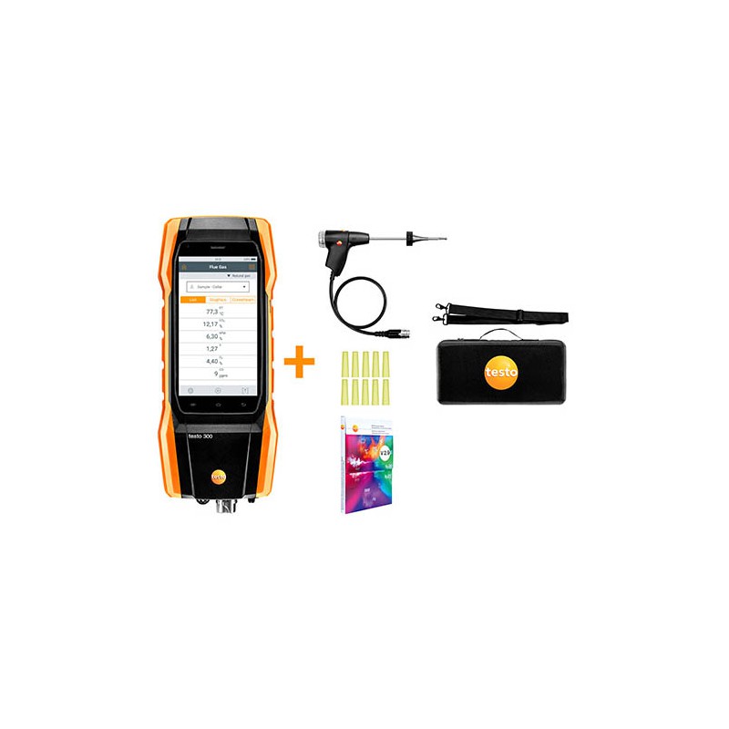 Testo 300-RC-KIT Residential / Commercial Combustion Analyzer Kit w...