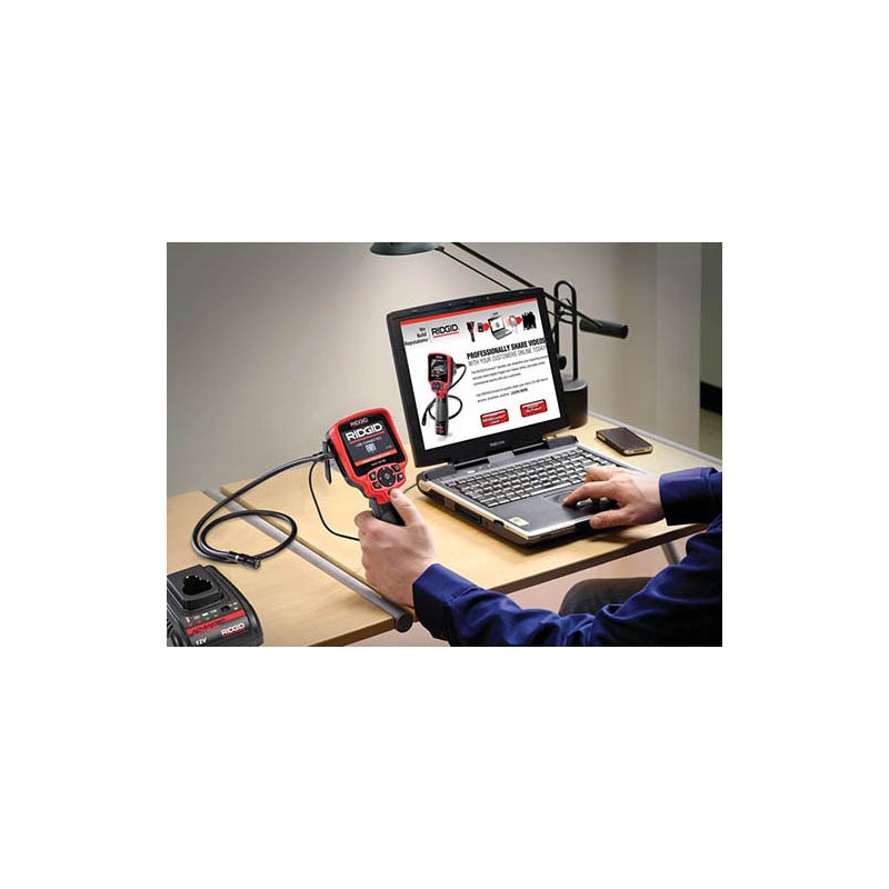 RIDGID micro CA-350 Handheld Inspection Camera with 17mm Imager, 3 ...