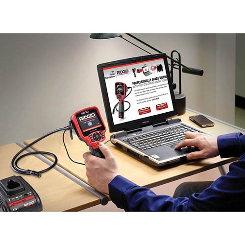 RIDGID micro CA-350 Handheld Inspection Camera with 17mm Imager, 3 ...
