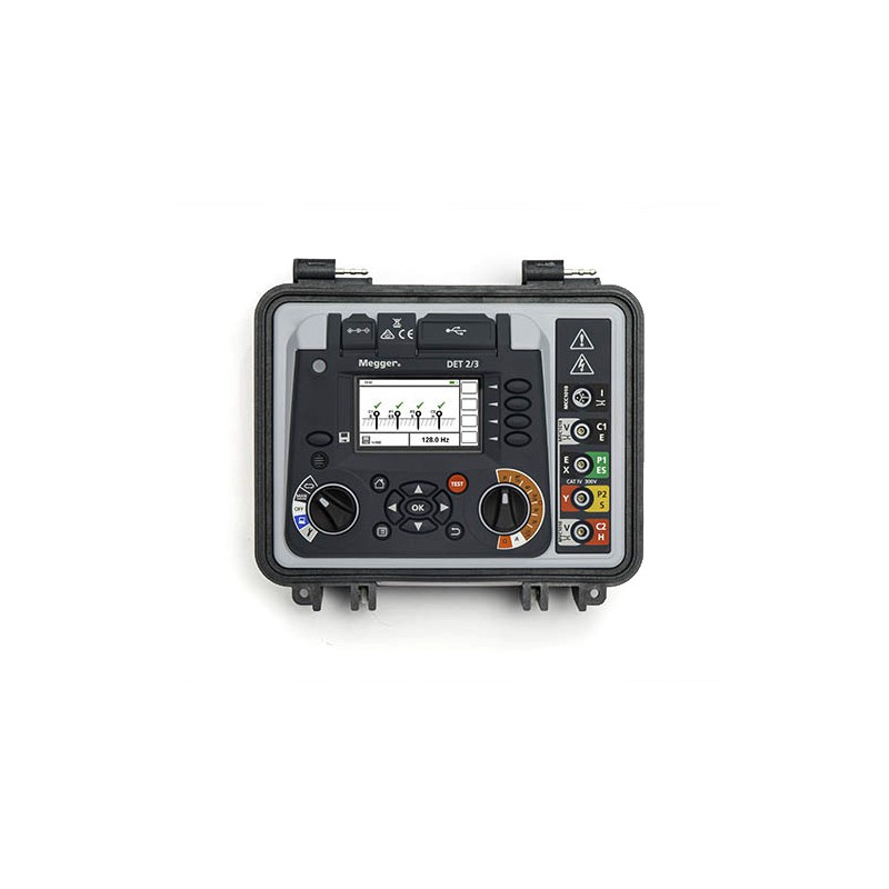 Megger DET2/3 Advanced 4-Terminal Ground Tester with High Resolutio...