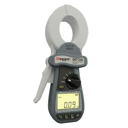 Megger DET24C Digital Clamp-On Ground Resistance Tester with Blueto...