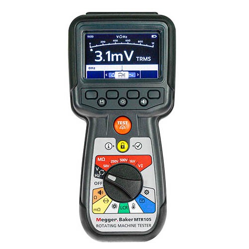 Megger MTR105 1000V Rotating Machine Tester with 3 Phase Insulation...