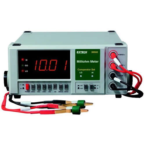 Extech 380562 High Resolution Precision Milliohm Meter 220VAC Bench...