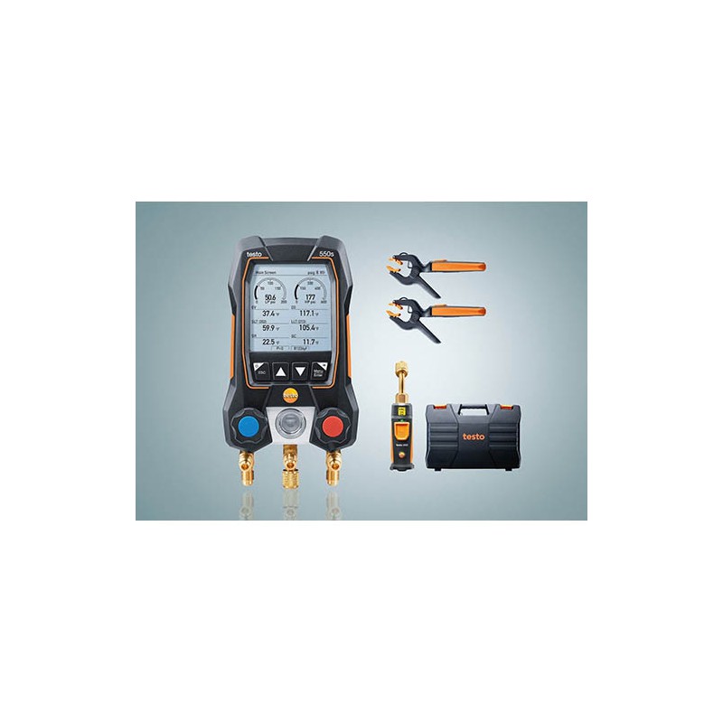 Testo 550s-SMART-VACUUM-KIT 2-Valve Digital Manifold Kit with Wirel...