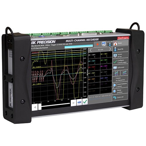 BK Precision DAS220 Portable 10-Channel Data Recorder, No Battery a...