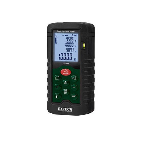 Extech DT100M Laser Distance Meter for Measurements up to 330 ft.