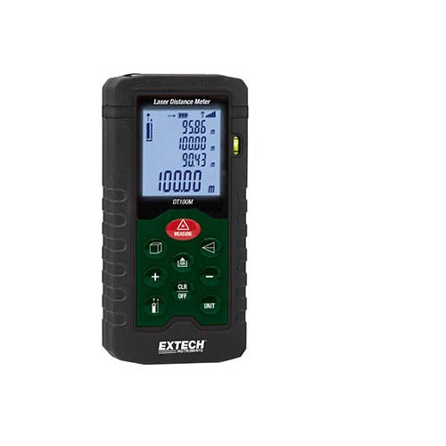 Extech DT100M Laser Distance Meter for Measurements up to 330 ft.