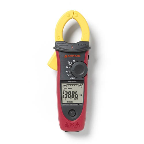 Amprobe ACDC-52NAV 1000V/600A TRMS AC/DC Navigator Clamp Meter w/ T...